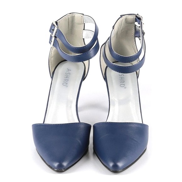 Ashro | Shoes | Ashro Blue Heels | Poshmark